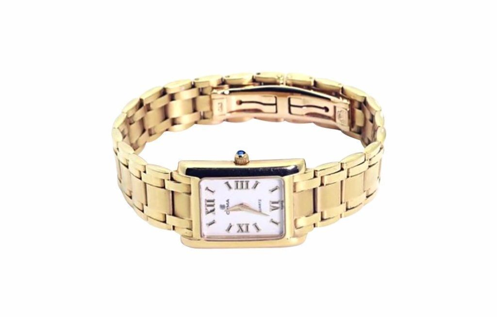 18k Gold Cyma Ladies Quartz Watch - www.stampar.com